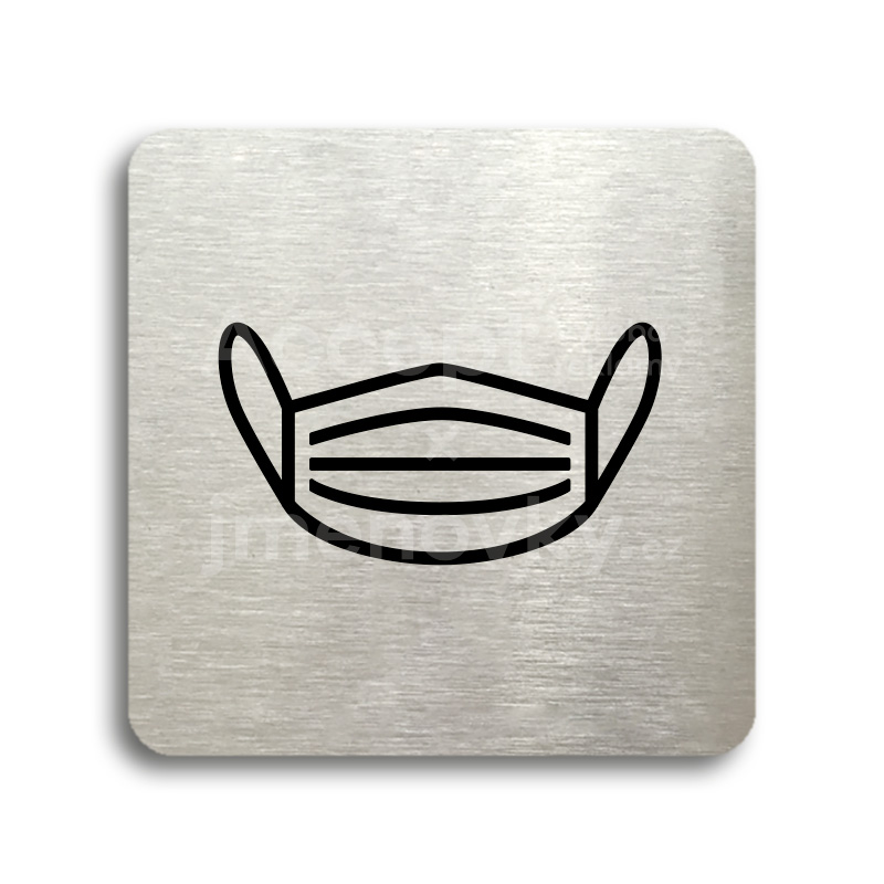 Piktogram "rouška IV" (80 x 80 mm) - Jmenovky.cz