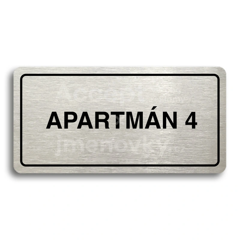 Piktogram "APARTMÁN 4" (160 x 80 mm)