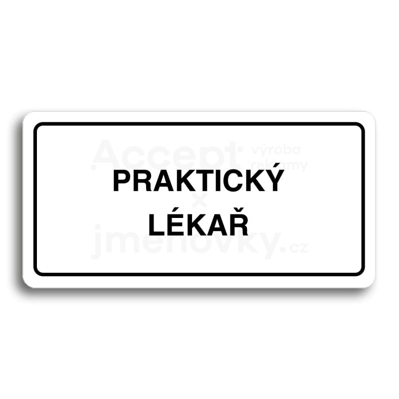 Piktogram "PRAKTICKÝ LÉKAŘ" (160 x 80 mm)