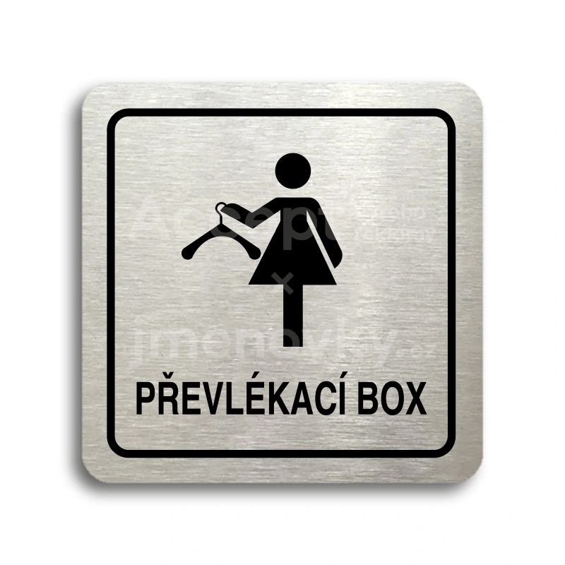 Piktogram "převlékací box IV" (80 x 80 mm)